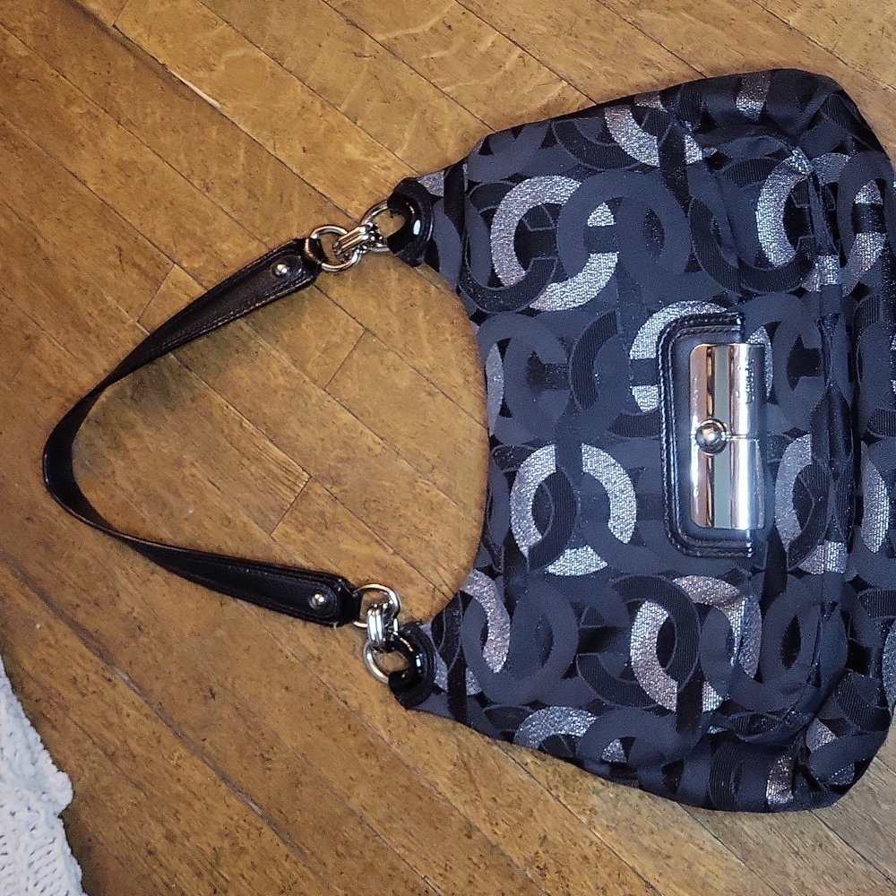 Coach Kristin Hobo Chain Link Bag - Gem